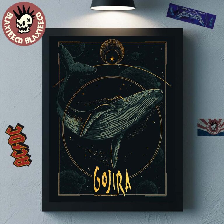 Gojira Lille France 2025 Event Poster At Zenith of Lille On November 28 ...