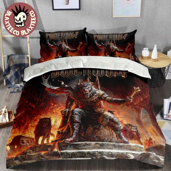 Powerwolf Wake Up The Wicked Album Cover Bedding Set - Blaxteeco