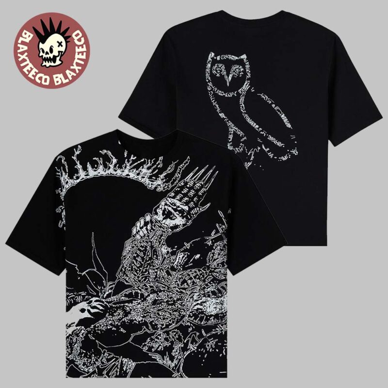 Drake OVO X Marvel Wolverine Masthead T-Shirt - Blaxteeco