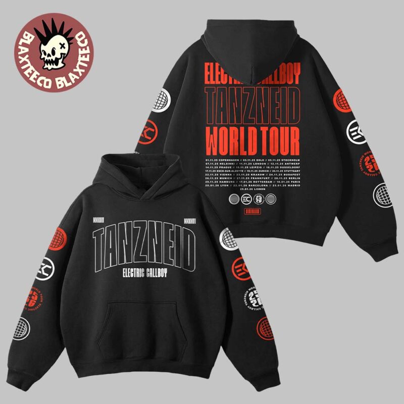Electric Callboy Merch TANZNEID Tour Type Hoodie - Blaxteeco
