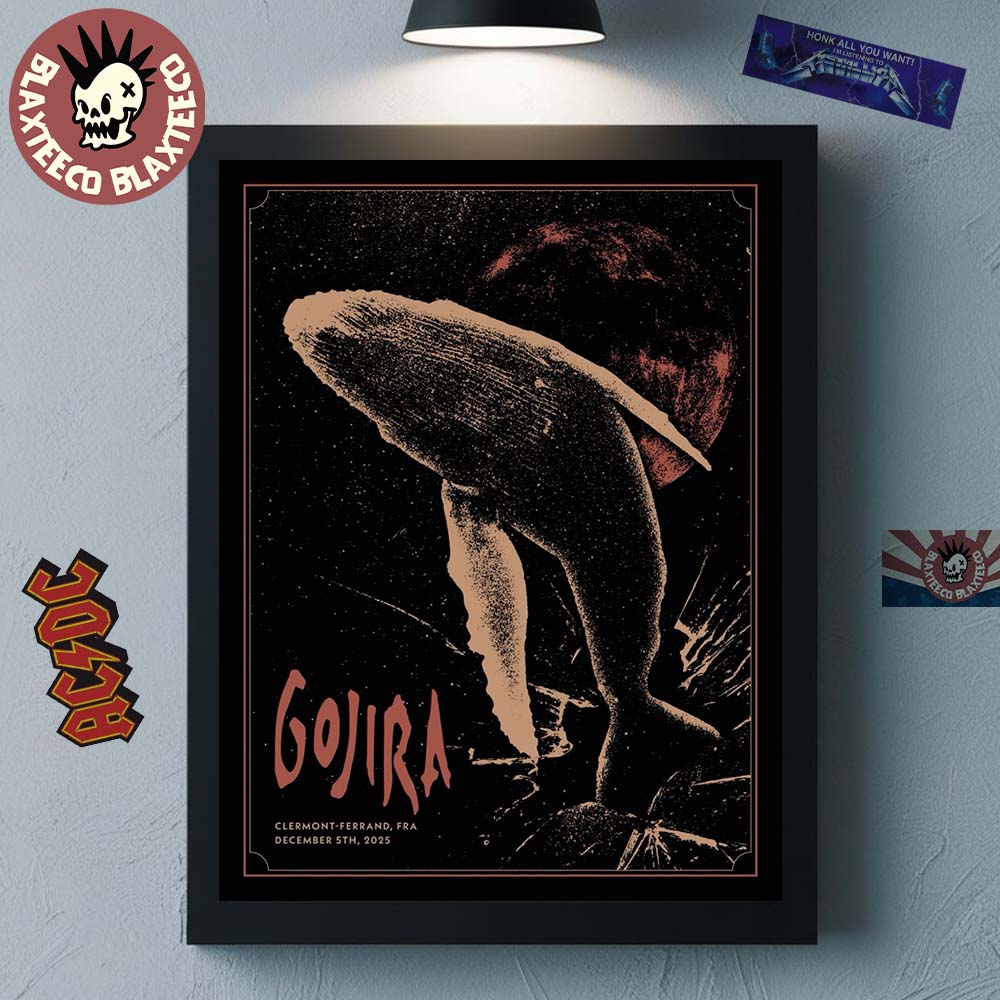 Gojira Ferrand France 2025 Event Poster At Clermont On December 5 2025 ...