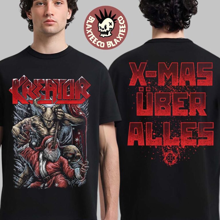 Kreator Holiday 2025 Devil Killing Santa Xmas Uber Alles T-Shirt ...