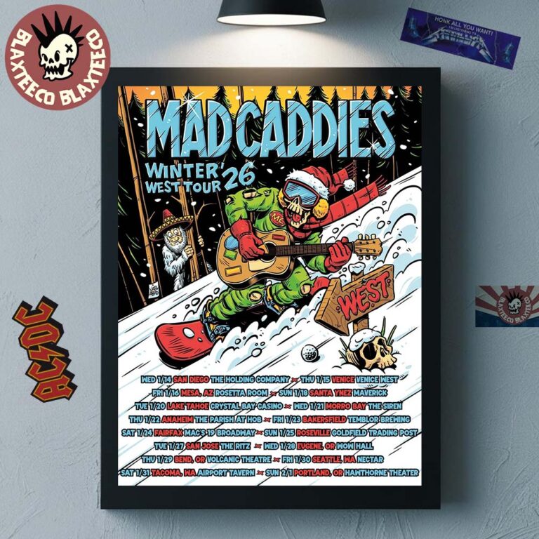 Mad Caddies Winter West Tour 2026 California Arizona Oregon And ...