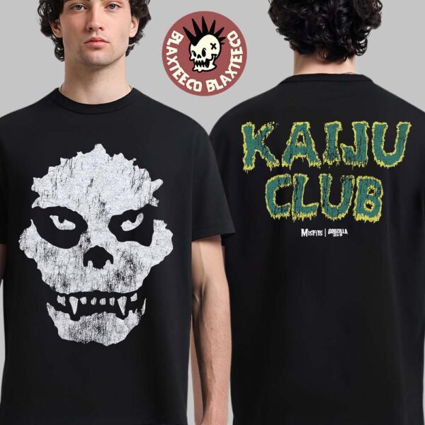 Misfits X Godzilla Kaiju Club Fiend Skull T-Shirt - Blaxteeco