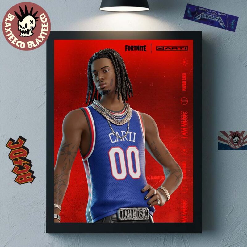 Playboi Carti X Fortnite I Am Music Default Skin Home Decor Poster ...