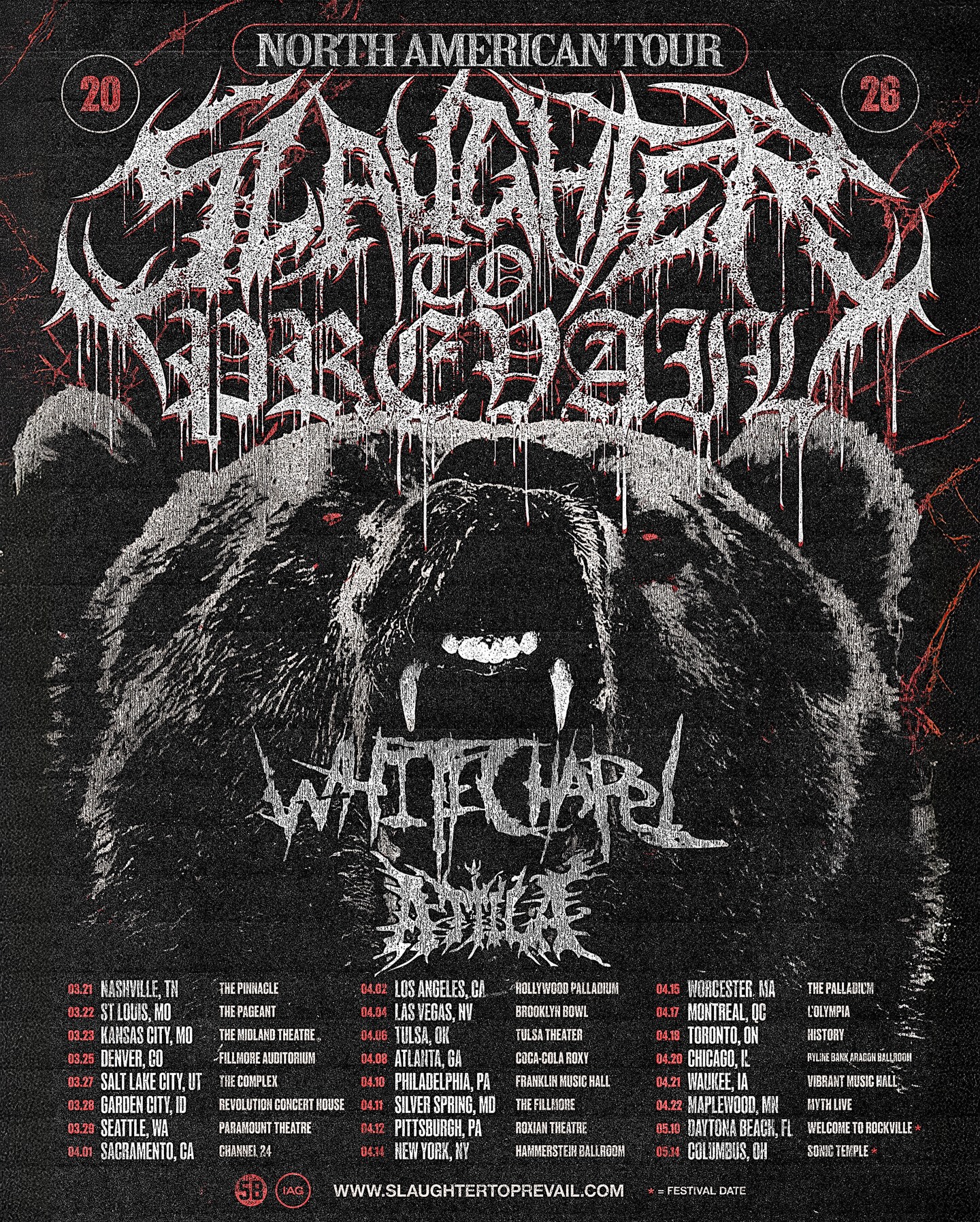 Slaughter to Prevail North American Tour 2026: Dates, Cities, Lineup ...