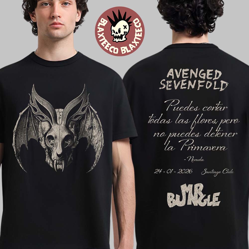 Avenged Sevenfold Santiago Chile 2026 Venue Tee X Mr Bungle At Estadio ...