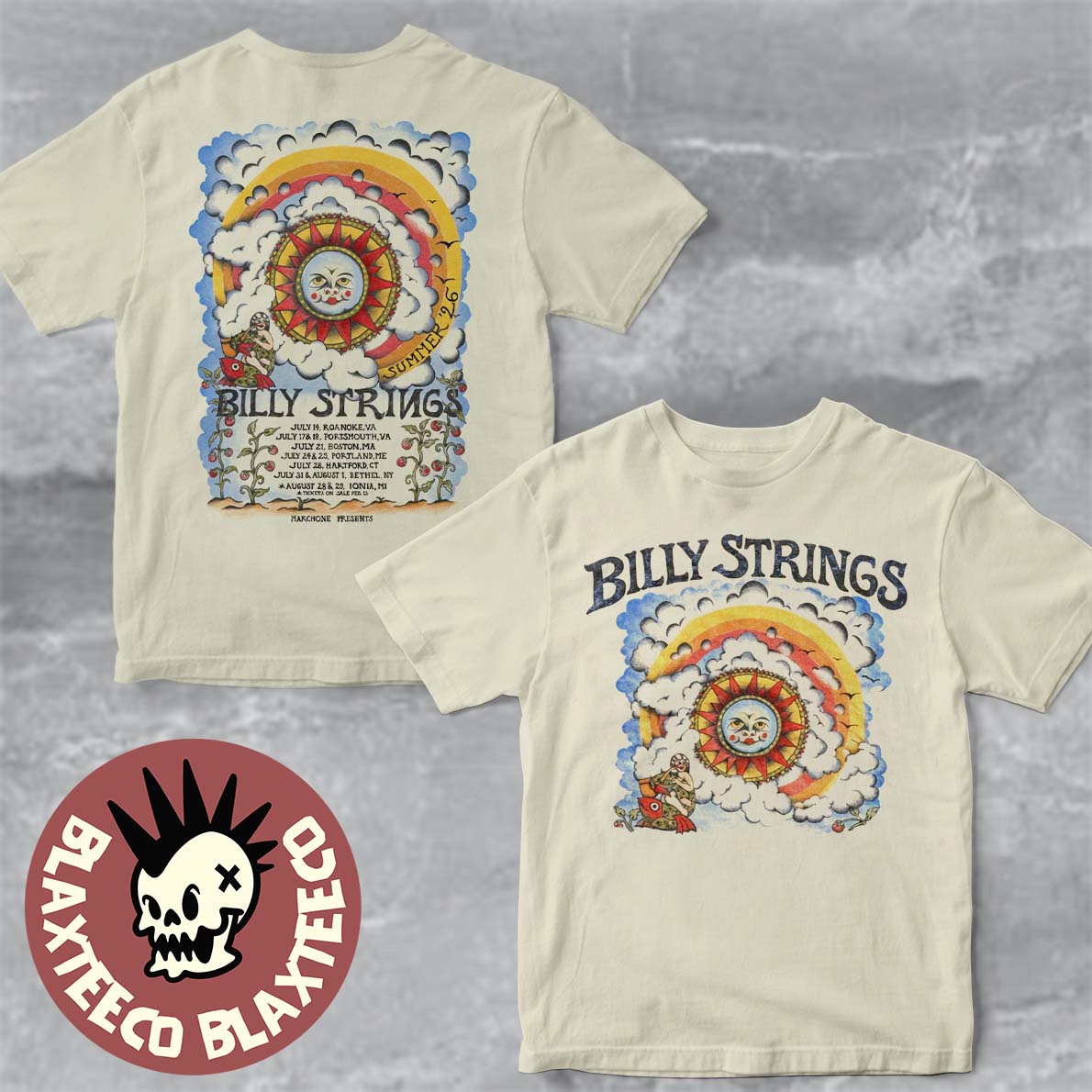 Billy Strings Summer 2026 Tour The Sun Art With Schedule Dates From ...
