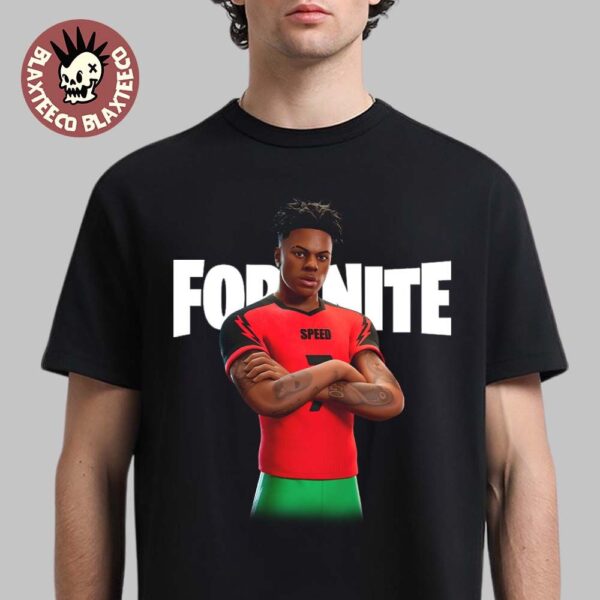 IShowSpeed X Fortnite Skin Reveal Regular Number 7 Skin T-Shirt - Blaxteeco