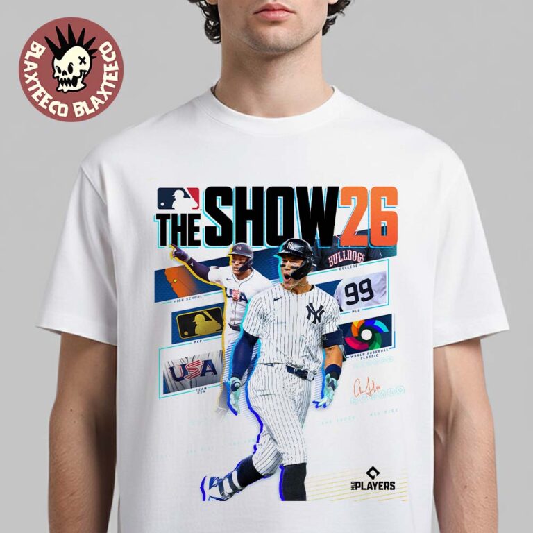 MLB The Show 26 Aaron Judge From New York Yankees Cover Athlete T-Shirt ...