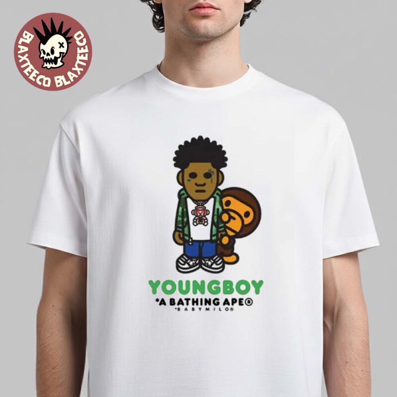 NBA Youngboy x Bape Star T-Shirt - Blaxteeco