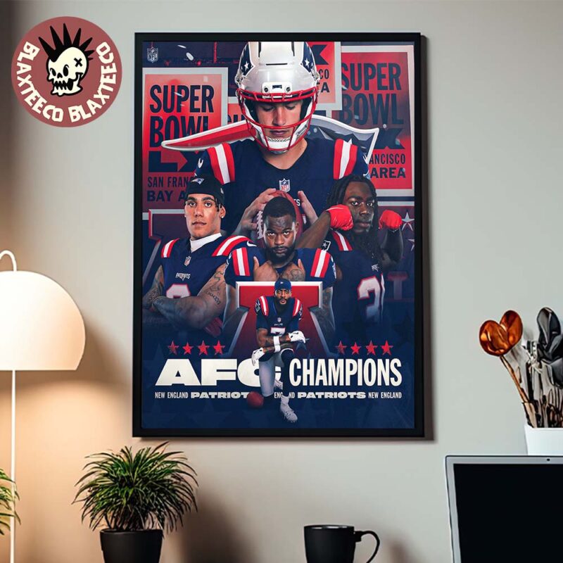 New England Patriots 2025 2026 NFL AFC Champions For The 12th Time In ...
