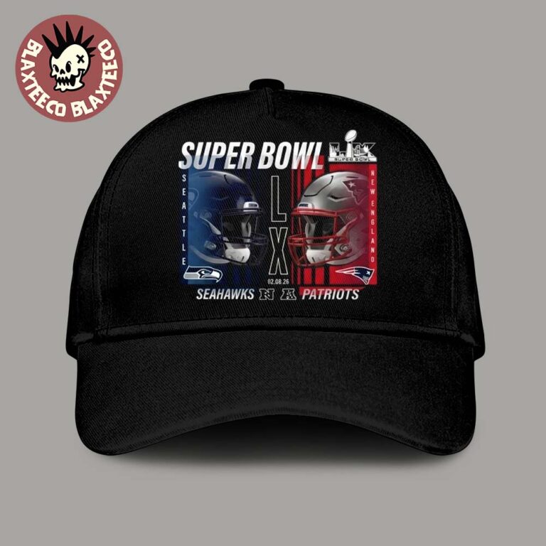 New England Patriots Vs Seattle Seahawks Super Bowl LX Matchup Helmets ...