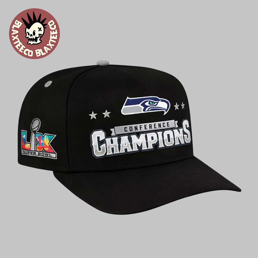 Seattle Seahawks 2025 NFC Champions Locker Room Trophy Collection ...