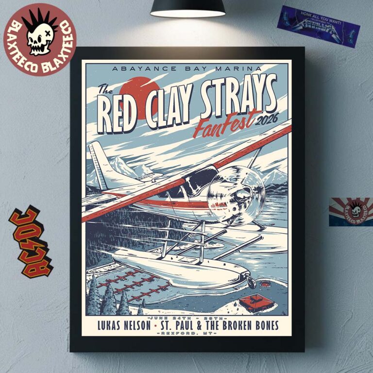 The Red Clay Strays Fan Fest 2026 Gig Poster For Show In Rexford ...