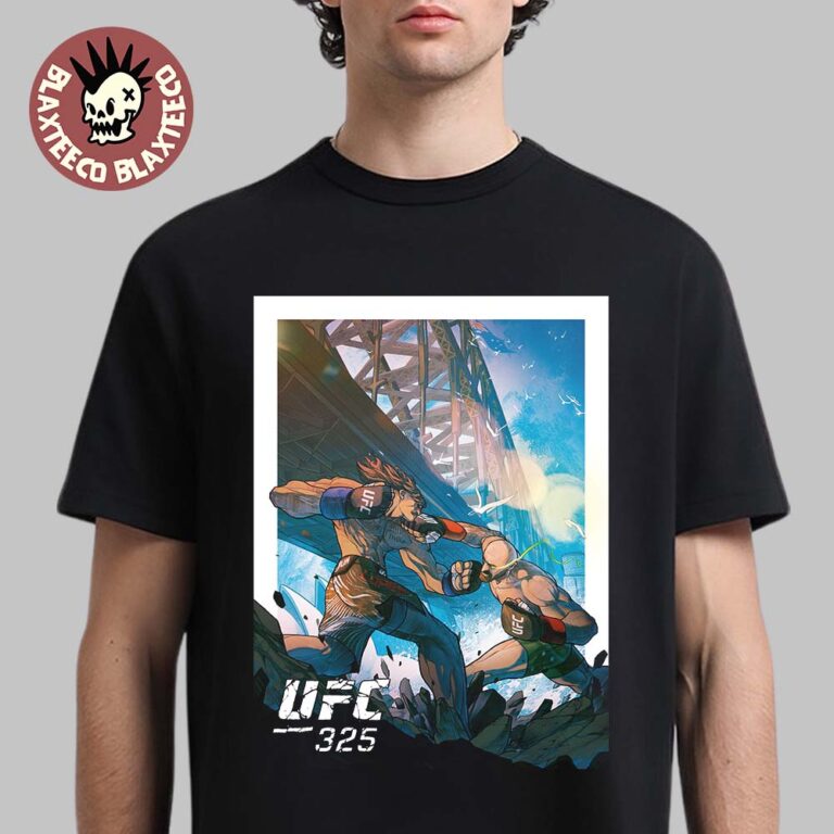 UFC 325 Volkanovski Vs Lopes 2 Artist Series Comic Style Art T-Shirt ...