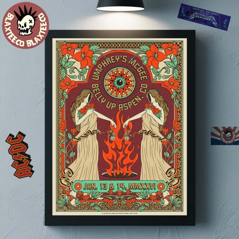 Umphrey's McGee Gig Poster For Shows At Belly Up Aspen Colorado On ...