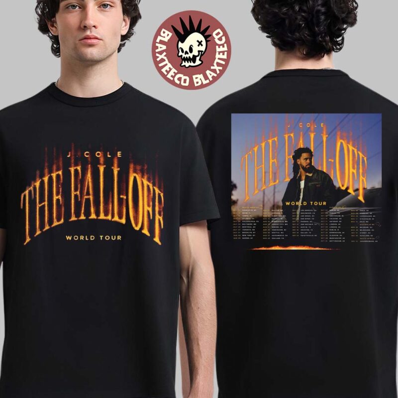 J Cole The Fall Off World Tour 2026 Schedule Dates Two Sided T-Shirt ...