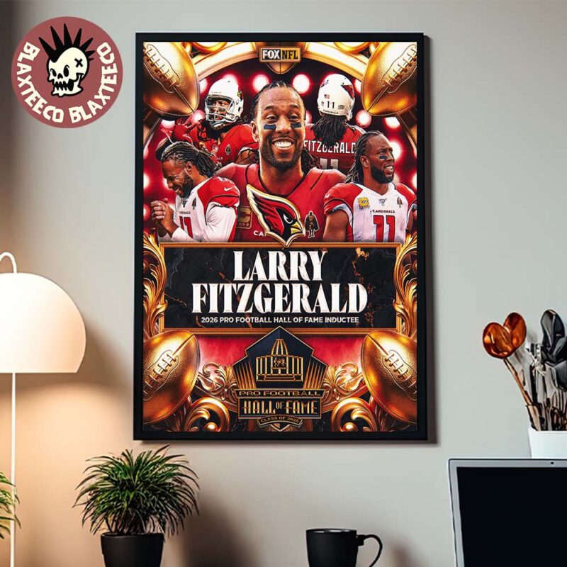 Larry Fitzgerald Arizona Cardinals NFL 2026 Pro Football Hall Of Fame ...