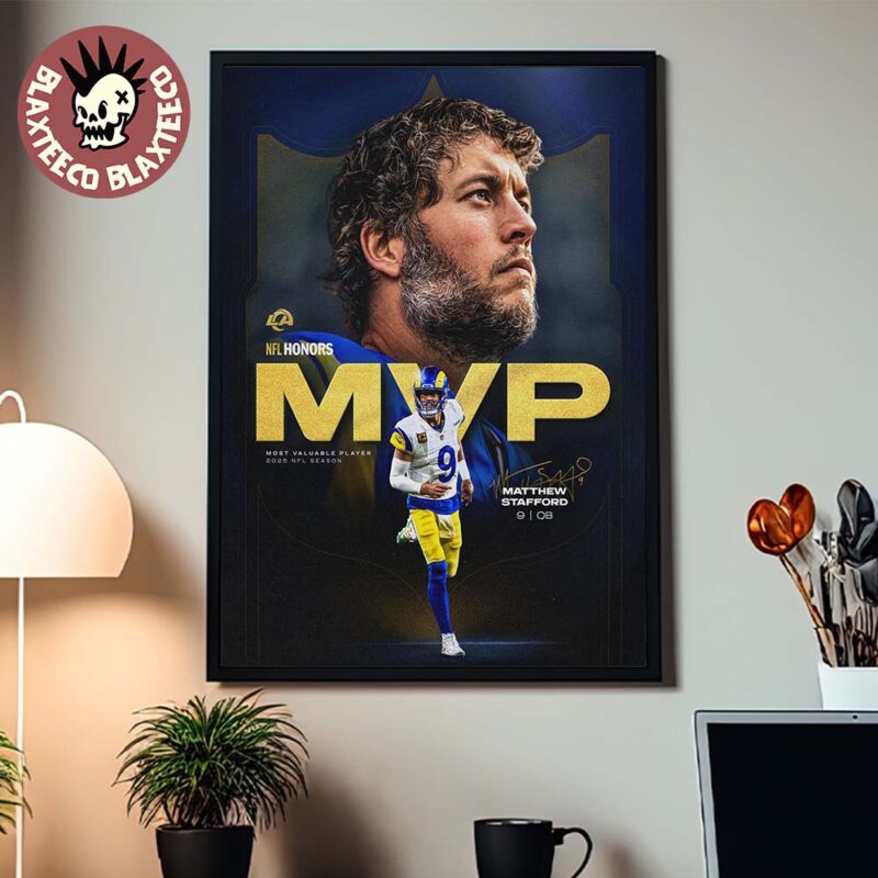 Matthew Stafford Los Angeles Rams NFL Honors 2025 MVP Most Valuable ...