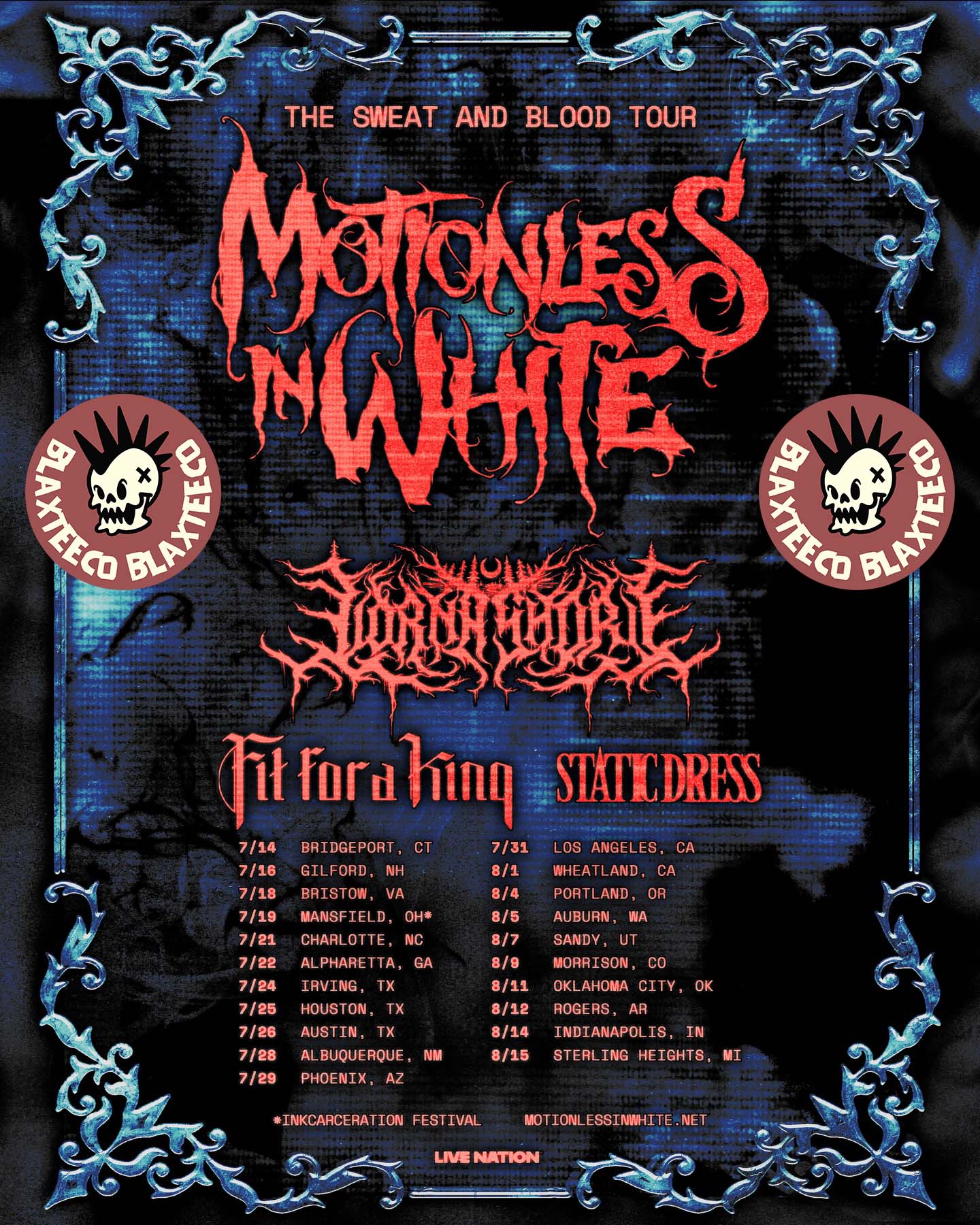 The Sweat and Blood Tour: How Motionless In White Turned Summer 2026 ...