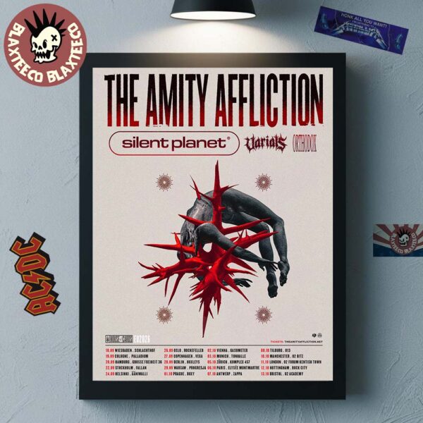 The Amity Affliction House Of Cards Europe 2026 Tour Schedule Dates ...