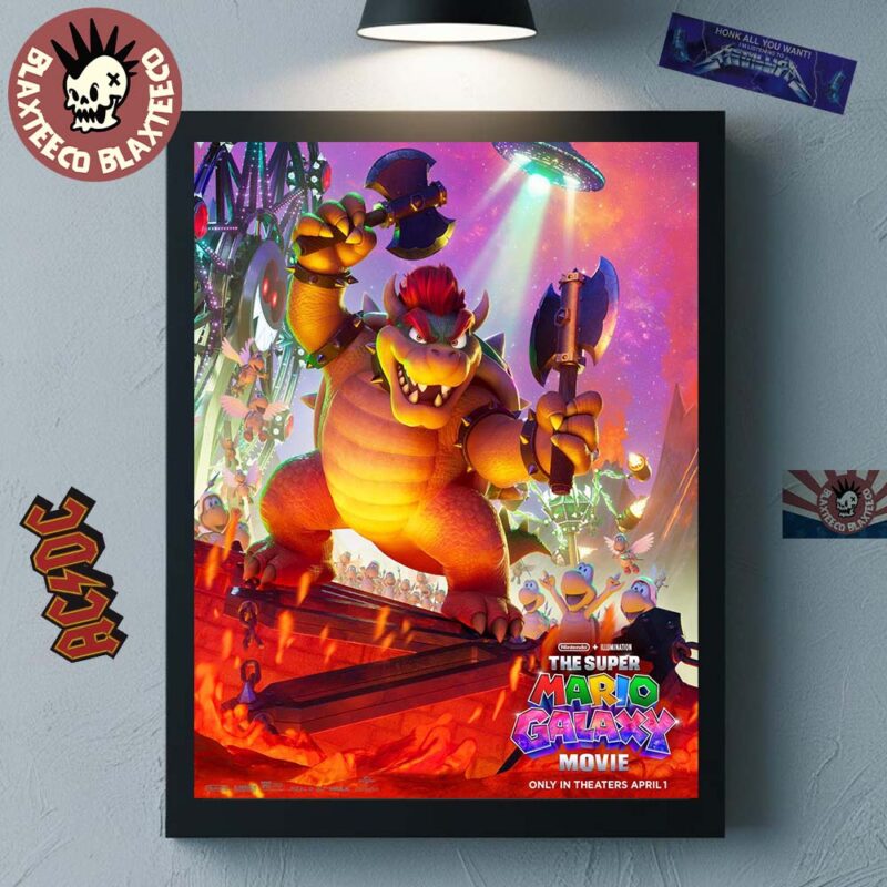 The Super Mario Galaxy Movie Bowser Character Poster In Theaters On ...
