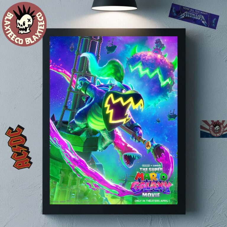 The Super Mario Galaxy Movie Bowser JR Character Poster In Theaters On ...