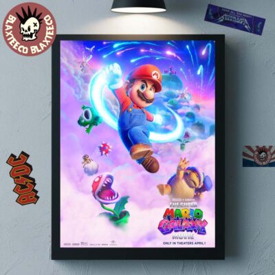 The Super Mario Galaxy Movie Mario Character Poster In Theaters On ...