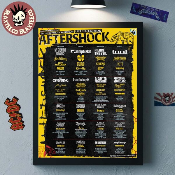 Aftershock 2026 Festival Full Lineup At Discovery Park In Sacramento ...