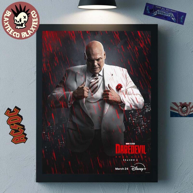 Daredevil Born Again Season 2 Kingpin Character Poster Canvas For Home ...