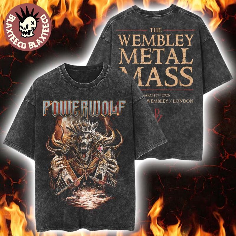 Powerwolf London UK 2026 Tour Merch Tee At OVO Arena Wembley On March 7 ...