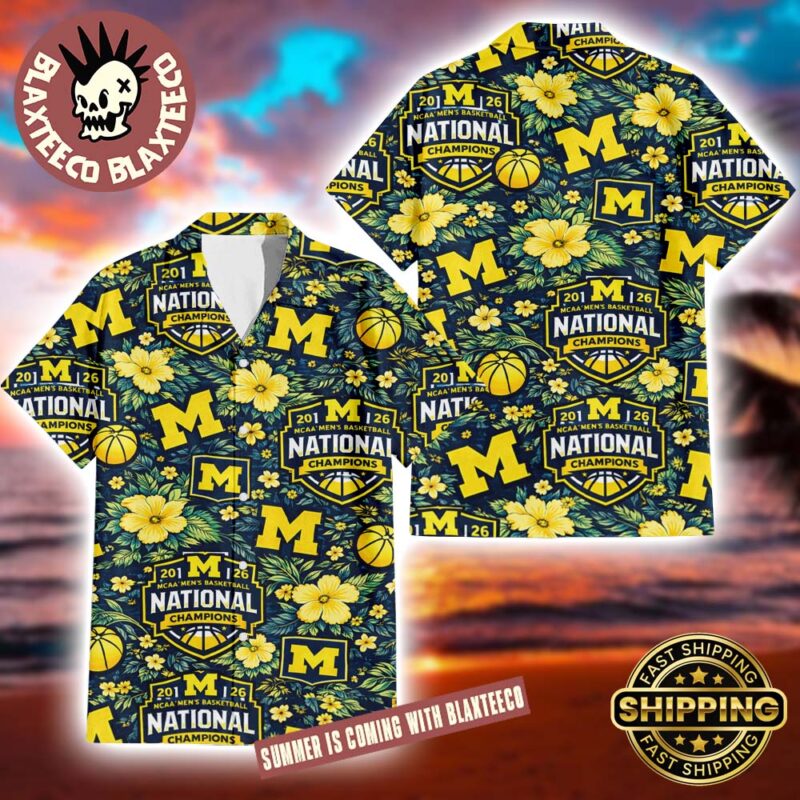 Michigan Wolverines Men's Basketball 2026 NCAA National Champions ...