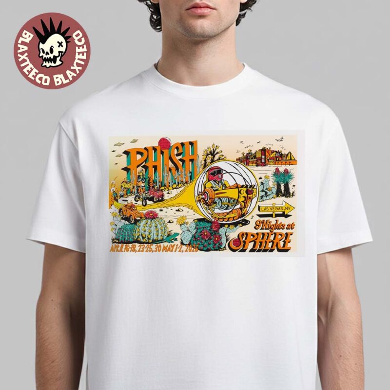 Phish 9 Nights At Sphere Las Vegas 2026 LE Poster On April And May 2026 ...