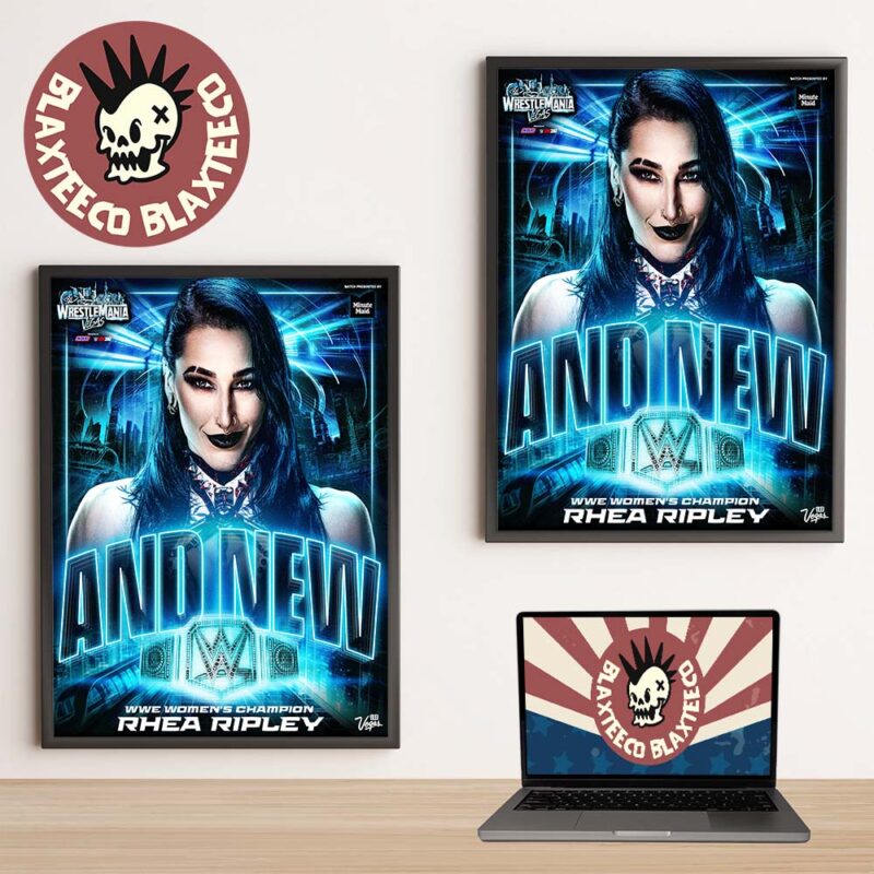 Rhea Ripley MAMI New WWE Women's Champion Wrestlemania 42 Vegas Poster ...