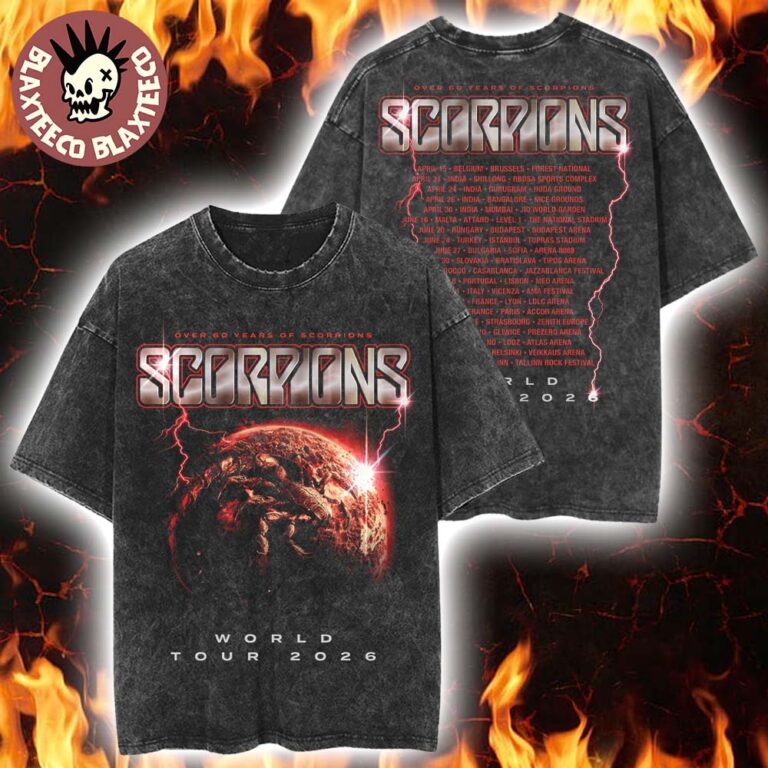 Scorpions Coming Home World Tour 2026 Merch Over 60 Years Of Scorpions ...